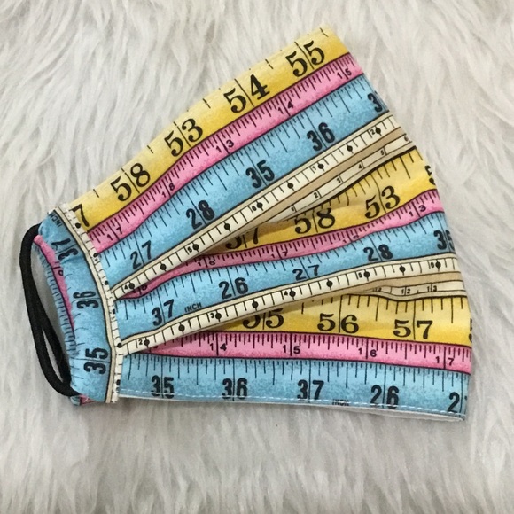 Handmade | Accessories | Adult Face Mask Handmade Novelty Measuring ...